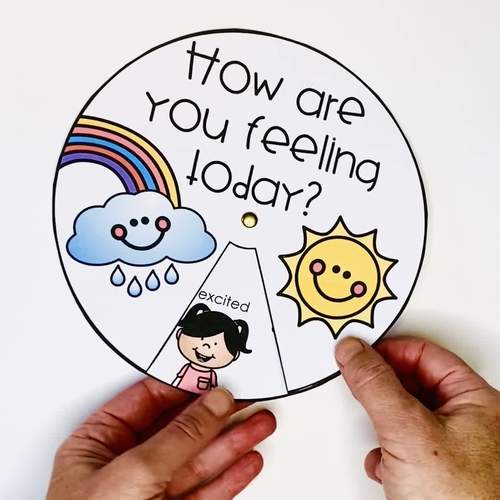 How Are You Feeling? Emotions Wheel - SEL & Calm Corner Resource