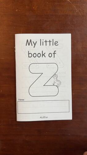Alphabet Booklet Uppercase Lowercase Letter Recognition Matching ...
