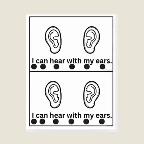 Five Senses Adapted Predictable Book by SpeechHive | TPT