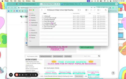Middle School Choir Sight Reading: Unison 16-Measure Exercises in G Major