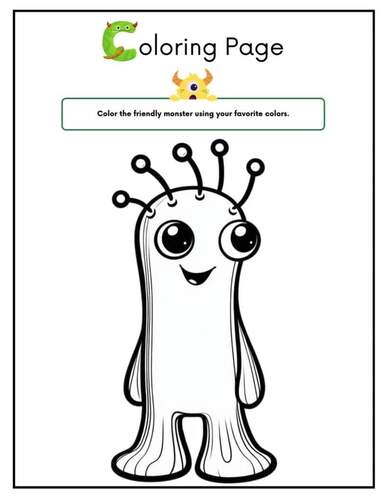 Cute Monster Activity Pack & Coloring Pages Printable | Monster ...