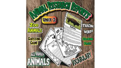 Animal Research Reports-Zoo Animals-Wild Wonders Jackal Llama Bear ...