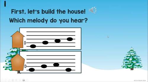 Solfege Build a Gingerbread House Which Melody Game Low La L,DRMS