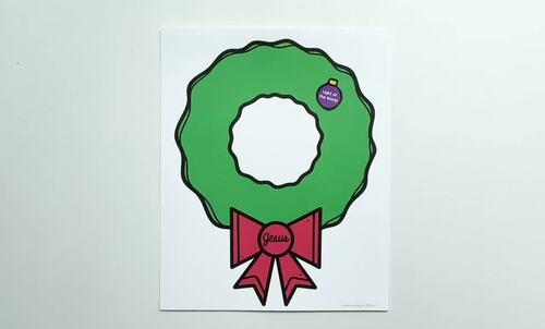 Attributes of Jesus Wreath Craft, Names of Jesus Wreath, Christmas ...