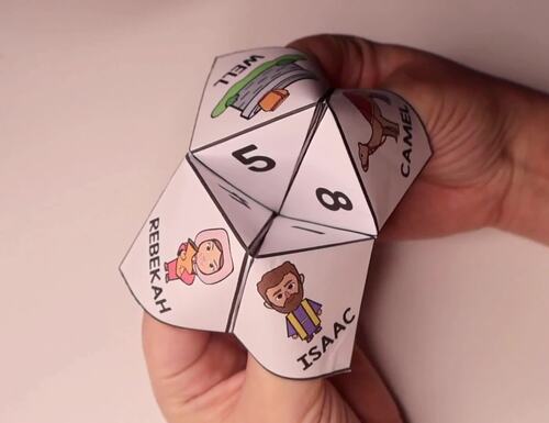Isaac and Rebekah Bible Cootie Catcher Craft for Sunday School or ...