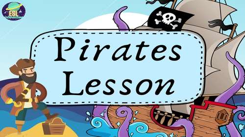 Pirates Vocabulary ESL/ESOL PowerPoint Lesson for B1 Level Students