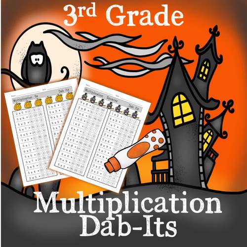 Halloween Dab-Its/Multiplication Practice by Math - It Works | TPT