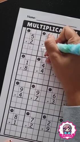 Engaging Third Grade Graph Paper Multiplication Worksheets for Easy ...