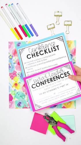 Parent Teacher Conference Forms | EDITABLE Conference Prep Organization