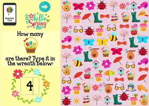 I Spy + Counting: Spring Edition (BOOM Cards™ Teletherapy and Distance ...