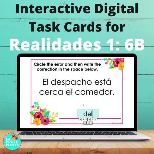 Realidades Auténtico 1 Chapter 6B Spanish Boom Cards Spanish Digital ...