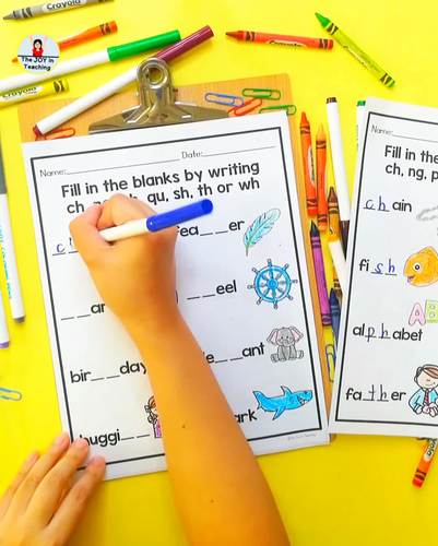 Digraph Worksheet by The Joy in Teaching | TPT