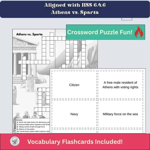 HSS 6.4.6 Puzzle Pack: Athens vs. Sparta: Comparing Two Greek City-States