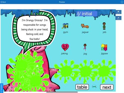 Slime the Monster Articulation for /sh, ch, j/ Boom Cards Distance Learning