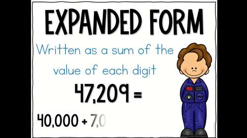 4th Grade Math Place Value Lesson - 3 Forms of a Number PowerPoint ...
