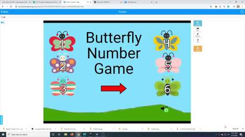 Spring Butterfly Counting Game Kindergarten Distance Learning BoomCards