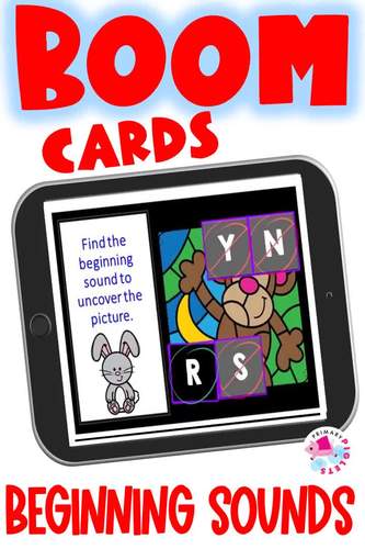 BEGINNING SOUNDS BOOM CARDS by Primary Piglets | TPT