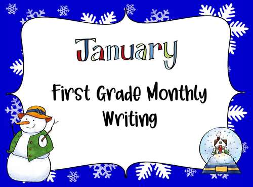 January First Grade Writing Prompts | January 1st Grade Writing Journal