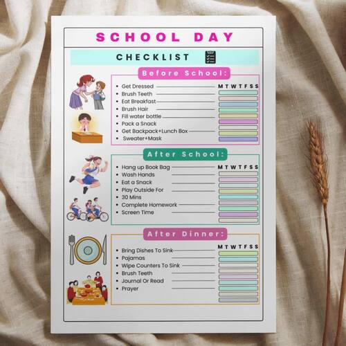 Editable School Planner for Kids | Back to School Schedule, To-Do List ...