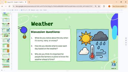 Grade 5 - Earth Systems (Climate & Weather) - Google Lessons - Alberta ...