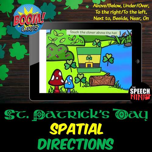 St. Patrick's Day Spatial Directions Boom Cards by The Speech Ninja