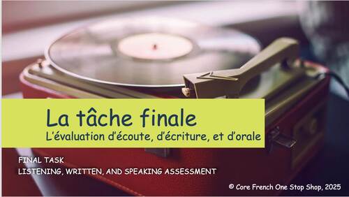 Core French Action Sequences Unit: Final Listening/Written/Speaking ...