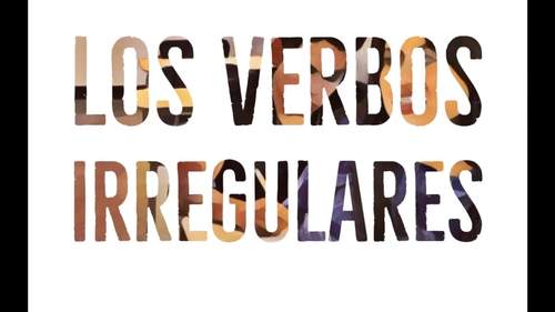 Spanish GO Verbs and Irregular Verbs Lesson Plans and Curriculum