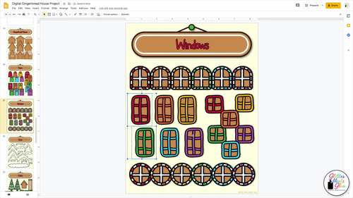 Digital Gingerbread House Activity & Writing Prompts for Distance Learning