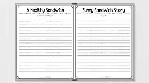 Build A Sandwich Craft and Writing Prompt by Crafted with Bliss by ...