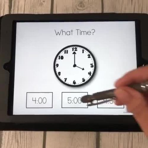Digital Telling Time to Hour & 1/2 Hour l BOOM Cards & Interactive PDF ...