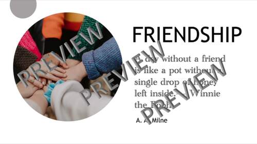 Friendship Presentation/Assembly by Being Me | TPT