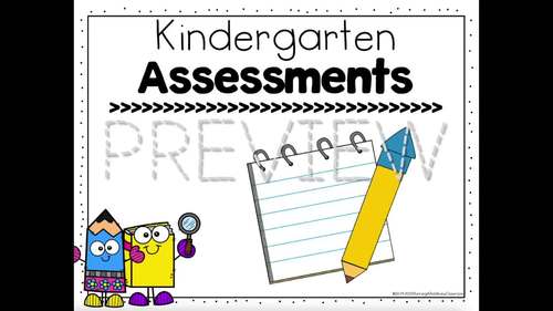 Kindergarten Assessments by RunningARidiculousClassroom | TPT