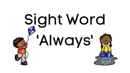 Sight Word 'Always', What Happens In Spring, Video and SLIDES | TPT