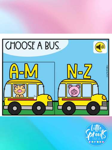 Boom Cards™ Uppercase Letter Match Back to School by Little Sprouts Pre-K