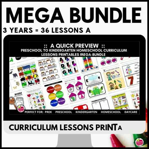 Curriculum Lessons Printables MEGA-BUNDLE by RFTS-Preschool2Kindergarten
