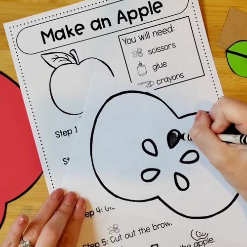 Apple Craft by Literacy Please | TPT