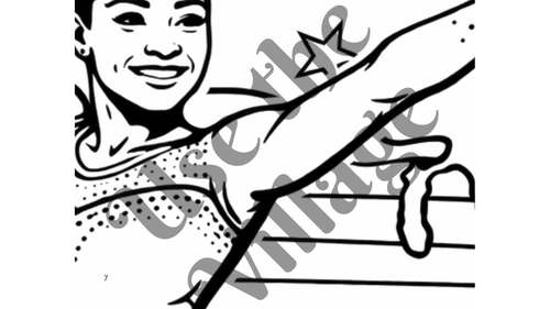 Simone Biles Group Poster! Olympic Bulletin Board Craft Women's History ...