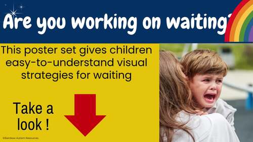 Waiting Poster "What Can I Do While I Wait?" Autism Social Skill SEL ...