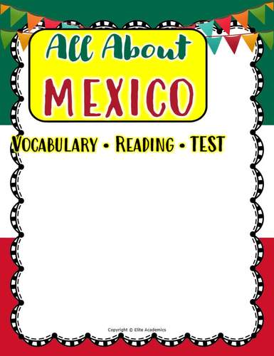 Mexico Bilingual Unit | Cinco de Mayo, PowerPoint, Reading, Vocabulary ...