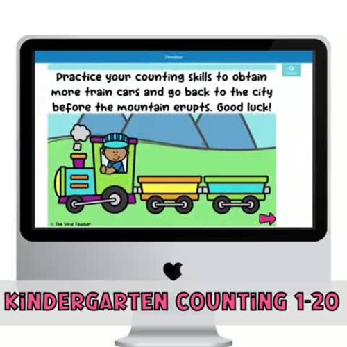Kindergarten Math Counting 1-20 Escape Room Boom Cards™ by The Viral ...