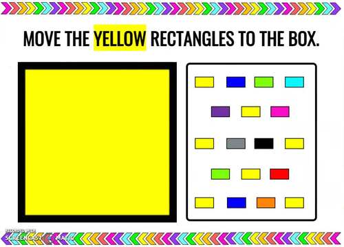 Match Colors with Rectangles Boom Cards™ Distance Learning Math | TpT