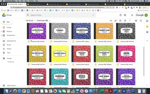 Grammar Interactive Notebooks | Parts of Speech | Grammar Review ...