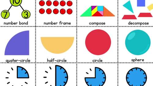 First Grade Math Vocabulary Reference Journal Handouts by Serendipity ...