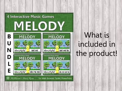 Spring Music Activities Solfege Interactive Music Games Bundle Where's ...