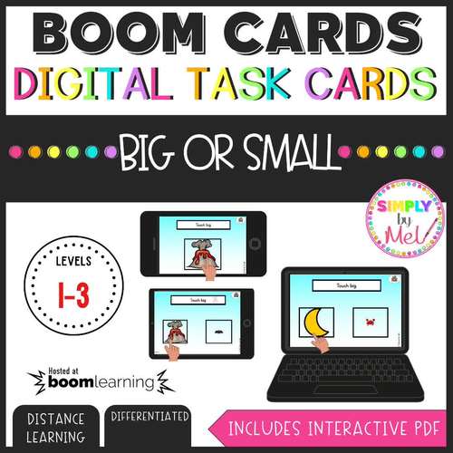 Big or Small l Boom Cards™ l Interactive PDF l Differentiated by Simply ...