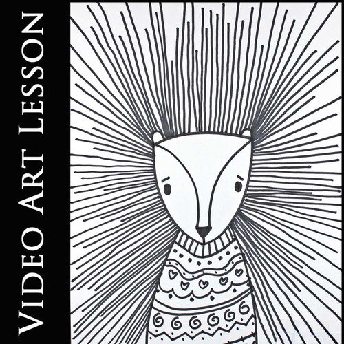 Directed Drawing Video Lessons Draw 4 Cute Animals in Cozy Sweaters