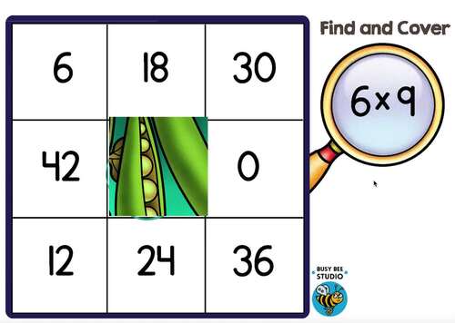 3RD GRADE BEGINNING MULTIPLICATION FACTS BOOM CARDS HIDDEN PICTURE ...