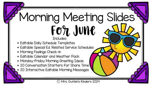 Morning Meeting Slides GROWING BUNDLE|Editable Digital Activities