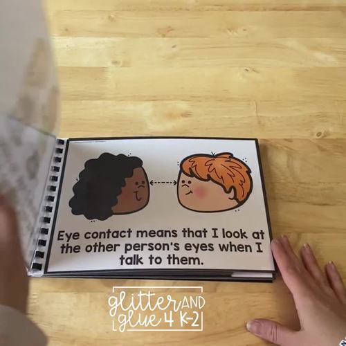 Eye Contact: An Interactive Social Story-Includes Visuals and More!