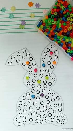 Easter Dot Pictures for Qtip Painting and Fine Motor Activities by ...
